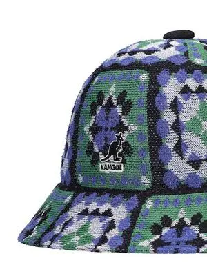 KANGOL Crocheted Logo Bucket Hat - Blue
