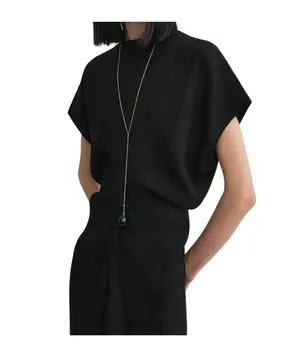 TOTEME Slouch-waist Gathered Maxi Dress - Black