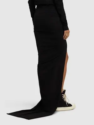 Rick Owens Asymmetrical Skirt - Black