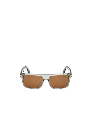 TOM FORD Rectangular Frame Sunglasses - Brown