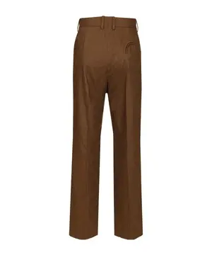 BLAZÉ MILANO Pleated Tailored Trousers - Brown