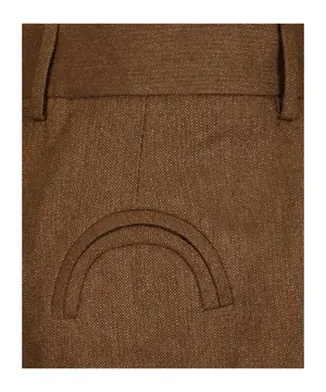 BLAZÉ MILANO Pleated Tailored Trousers - Brown