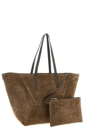 Brunello Cucinelli Shopper Bag With Monili Details - Brown