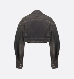 Dior Denim Jacket With Classic Bee And Cd Logo Embroidery