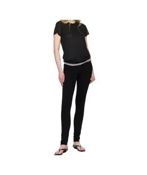 TOTEME Silk T-shirt - Black