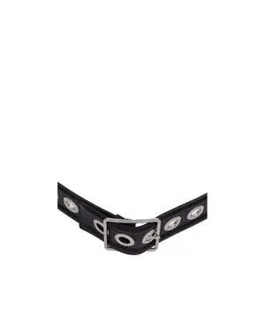 Alexander McQueen Eyelet Detailed Buckled Belt