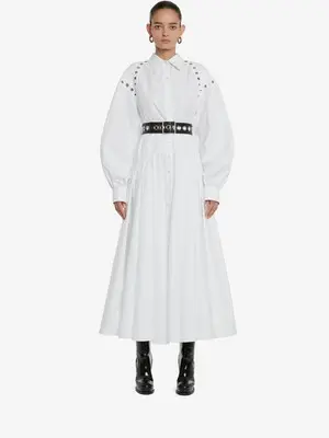 Alexander McQueen Eyelet Detailed Buckled Belt
