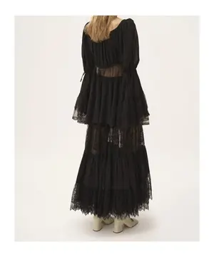 Chloé Puff-sleeve Ruffled Blouse In Organic Silk-georgette