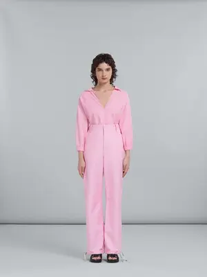 Marni High-waist Logo-embroidered Trousers - Pink