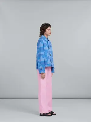 Marni High-waist Logo-embroidered Trousers - Pink