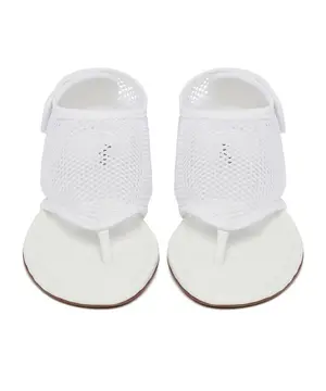 Alaïa Fishnet Thong Sandals