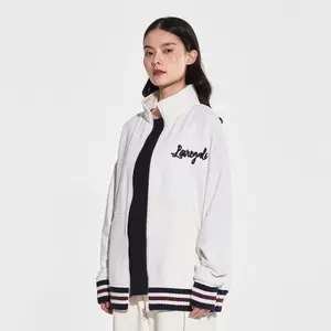 LIUREGALI Long Sleeve Zip-up Jacket With Logo Detail
