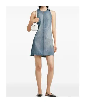 COURREGES Denim A-line Dress - Blue