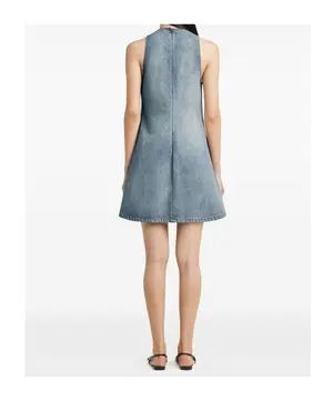 COURREGES Denim A-line Dress - Blue
