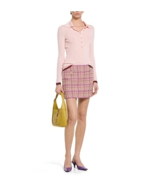 Gucci Tweed Button Detailed Skirt