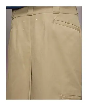 MAISON MARGIELA Chino Skater Midi Skirt - Camel
