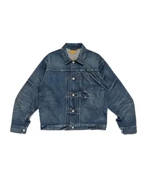 HUMAN MADE Denim Work Jacket With Embroidered Duck Motif - Indigo