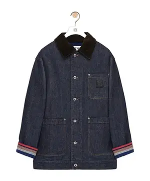 Loewe Denim Jacket With Corduroy Collar