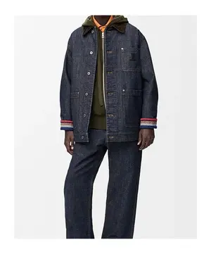 Loewe Denim Jacket With Corduroy Collar