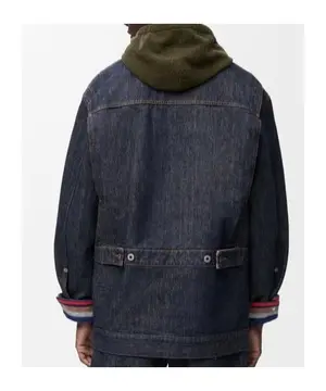 Loewe Denim Jacket With Corduroy Collar