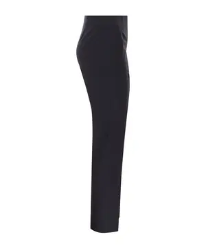 PT TORINO Gioia High-waist Slit Trousers - Black