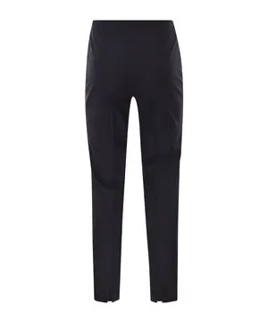 PT TORINO Gioia High-waist Slit Trousers - Black