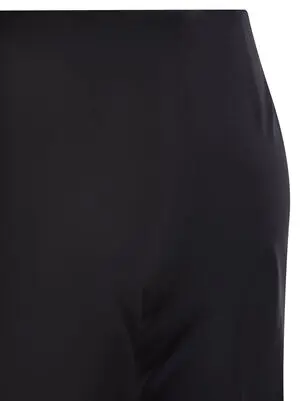 PT TORINO Gioia High-waist Slit Trousers - Black