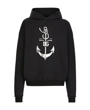 Dolce & Gabbana Graphic Print Hoodie - Blue