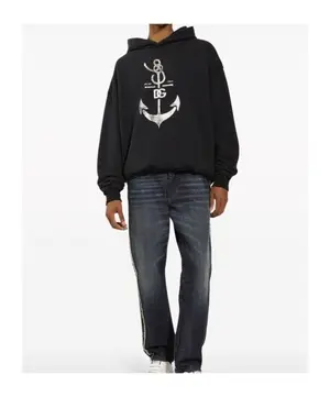 Dolce & Gabbana Graphic Print Hoodie - Blue