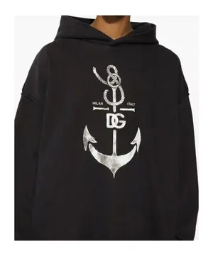 Dolce & Gabbana Graphic Print Hoodie - Blue
