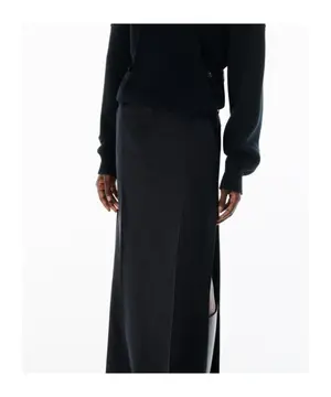 Alexander Wang Mid Rise Tailored Maxi Skirt