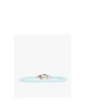Alexander McQueen Skull Charm Cord Bracelet - Blue