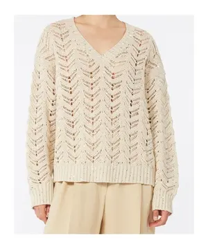 Max Mara Felino V-neck Openwork Jumper