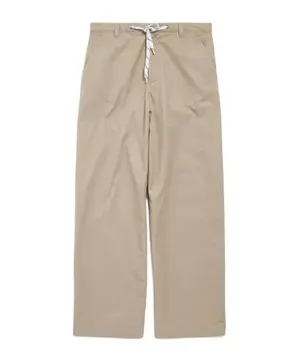 Balenciaga Drawstring Waist Wide-leg Trousers - Beige