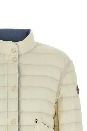 Moncler Madulains Logo Patch Quilted Jacket - White