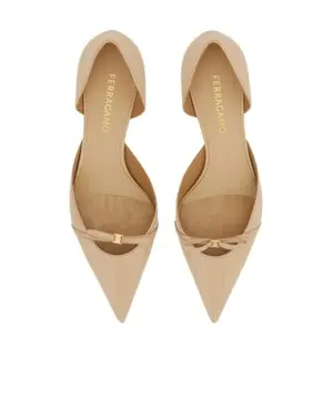 FERRAGAMO Pointed-toe Bow Detail Pumps