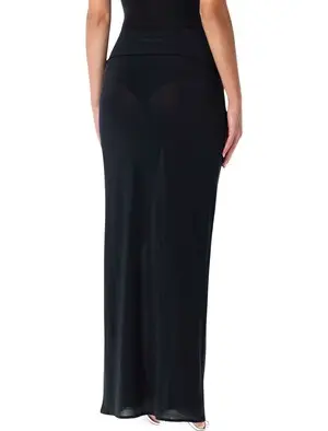 JEAN PAUL GAULTIER Maxi Lingerie Skirt With Garter Detailing