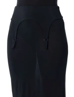 JEAN PAUL GAULTIER Maxi Lingerie Skirt With Garter Detailing
