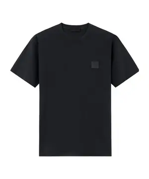 Stone Island Logo Patch Crewneck T-shirt - Black