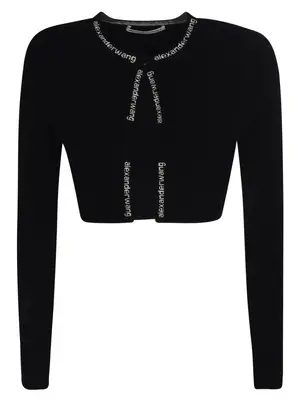 Alexander Wang Jacquard Logo Cardigan
