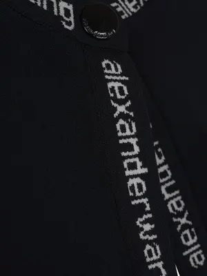 Alexander Wang Jacquard Logo Cardigan