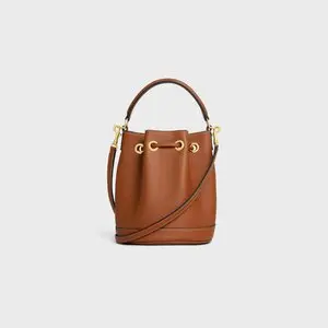 Celine Teen Clara Bag In Supple Grained Calfskin - Tan