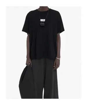 MAISON MARGIELA Short Sleeved Crewneck T-shirt - Black