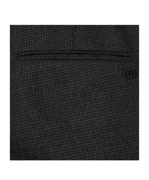 Gucci Checked Wool Trousers