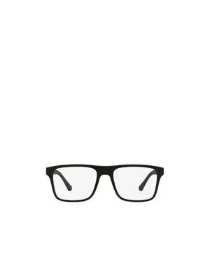 Emporio Armani Square Frame Clip-on Glasses - Black