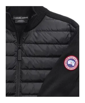 Canada Goose Hybridge Padded Panel Knit Jacket - Black