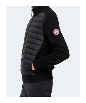 Canada Goose Hybridge Padded Panel Knit Jacket - Black