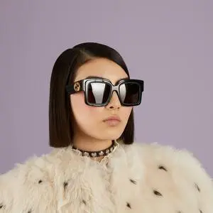 Gucci Oversized Acetate Frame Sunglasses