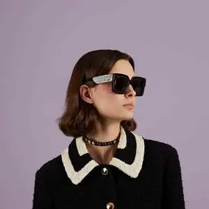Gucci Oversized Acetate Frame Sunglasses