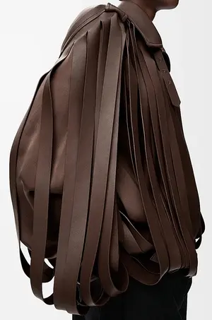 Loewe Layered Double-breasted Jacket With Lace-up Details